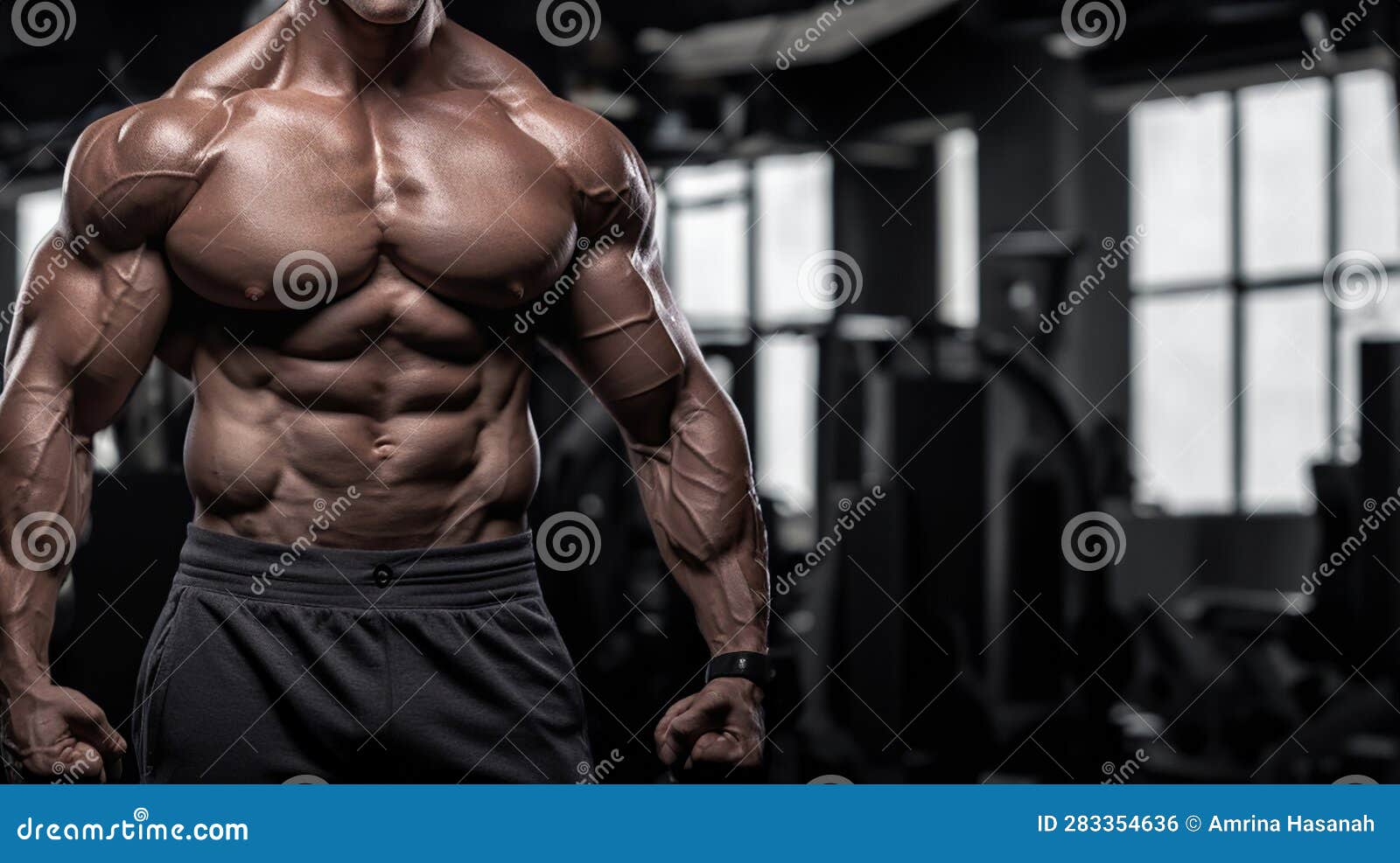 Aesthetic Form and Muscular Power. Generative Ai Stock Illustration ...