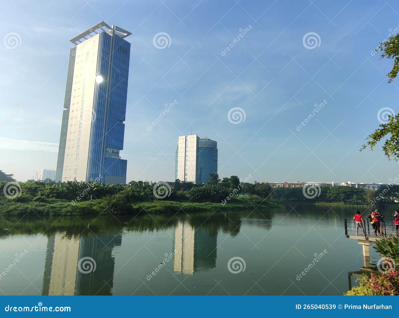Aesthetic and Fresh Morning View in Bekasi Editorial Stock Image ...