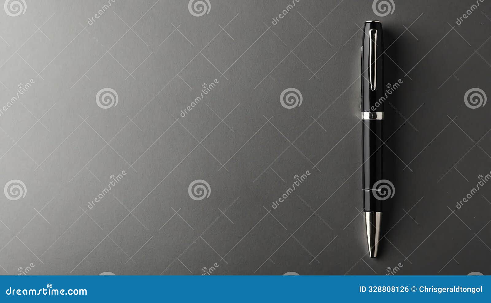 Aesthetic Generic Slim Black Pen Vertically Isolated I Ai Generated ...