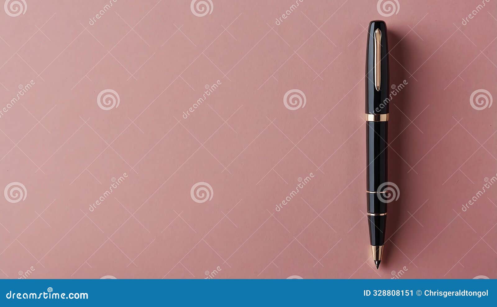 Aesthetic Generic Slim Black Pen Vertically Isolated I Ai Generated ...
