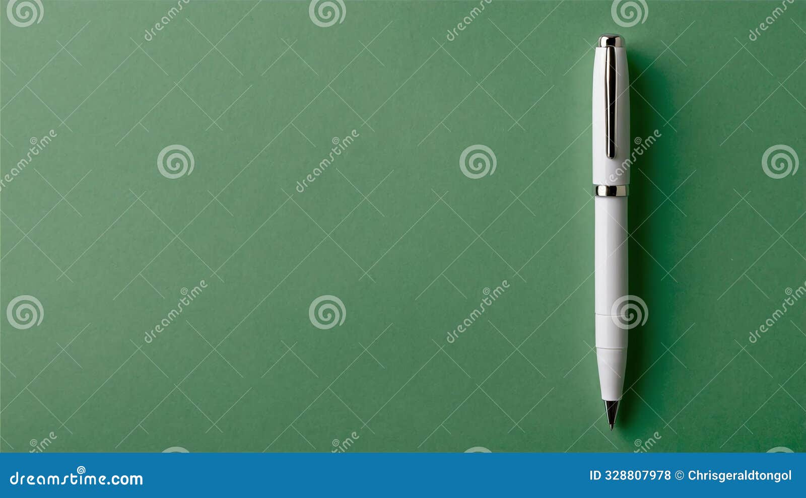Aesthetic Generic Slim White Pen Vertically Isolated I Ai Generated ...