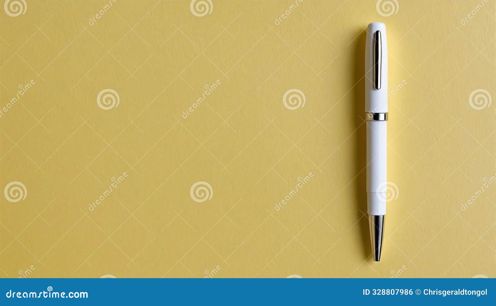 Aesthetic Generic Slim White Pen Vertically Isolated I Ai Generated ...