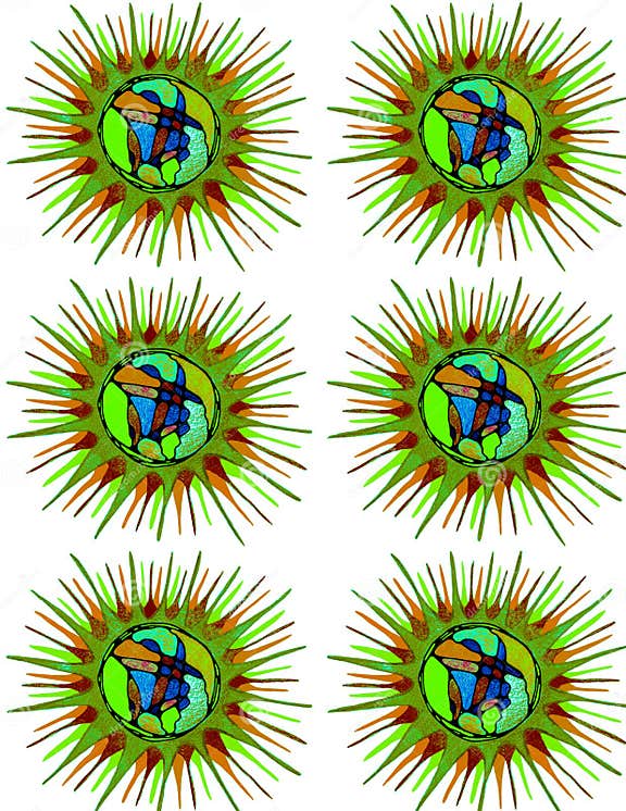 Aesthetic Ginger Repeating Background Pattern Stock Illustration ...