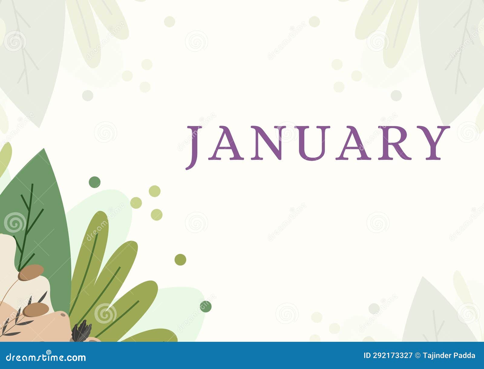 January Aesthetic Green 2024 Printable Wall Royalty-Free Stock Photo ...