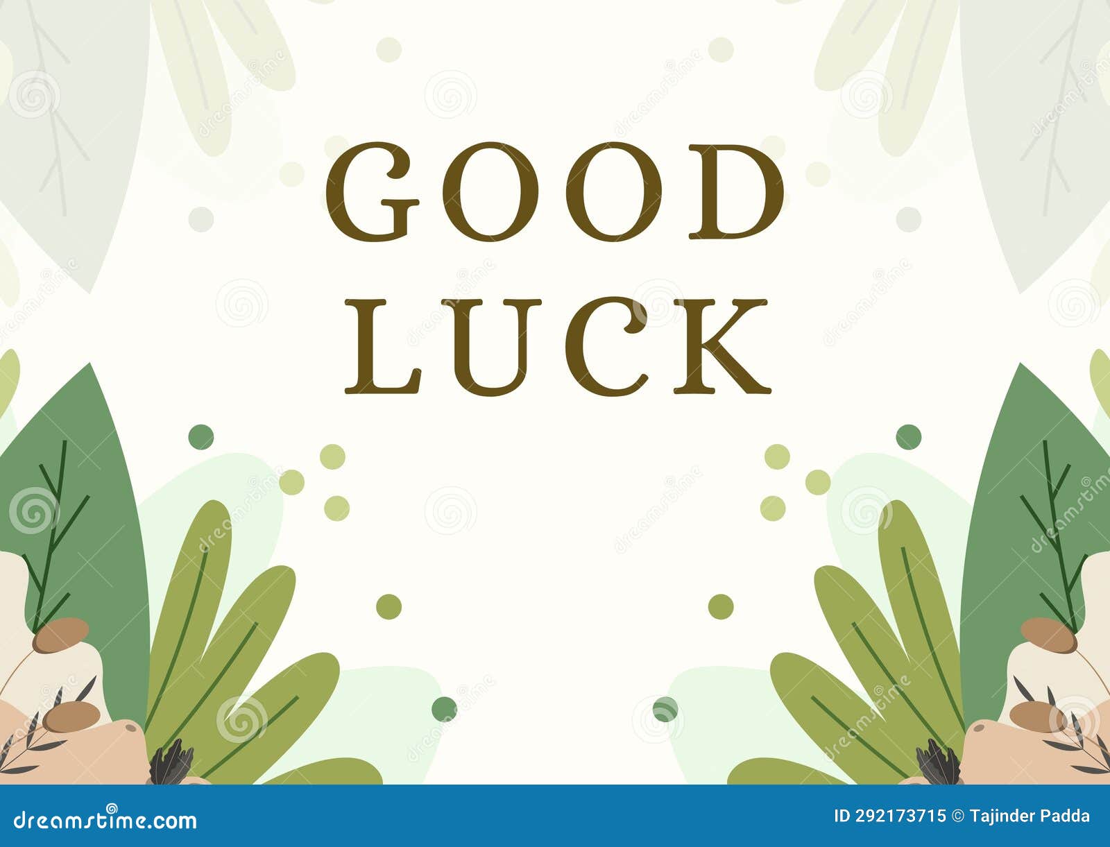 Good luck ready to print stock illustration. Illustration of line ...