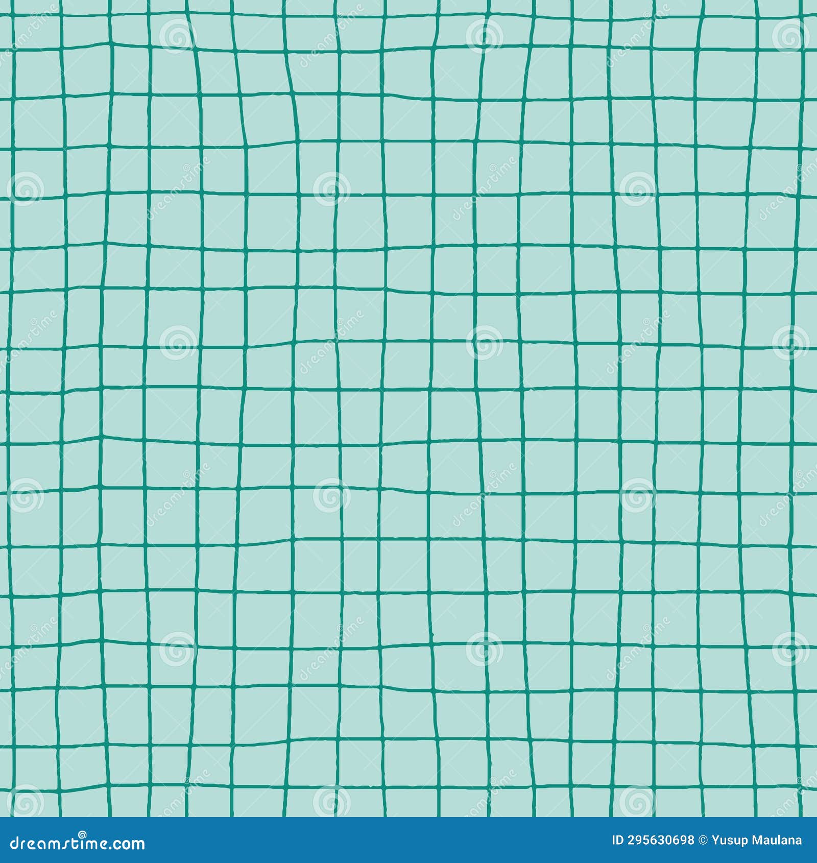 Aesthetic Grid Pattern, Seamless Line in Green Stock Vector ...