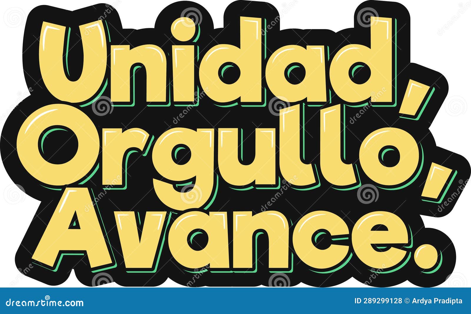 Unity Pride Progress Lettering Vector Design Stock Illustration ...