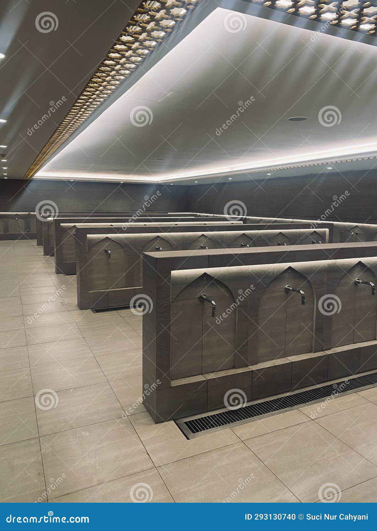 Aesthetic Mosque Ablution Area Design Stock Photo - Image of symmetry ...