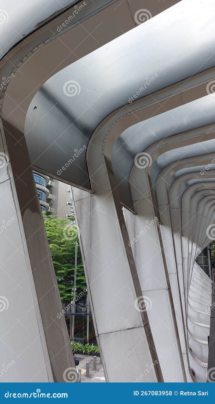 Aesthetic Pedestrian Bridge Stock Photo - Image of aesthetic, bridge ...