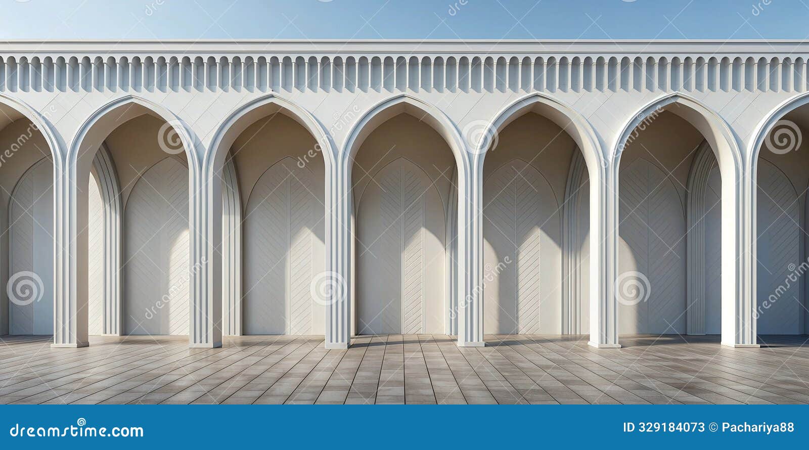 Aesthetic Seamless Pattern with Arches Minimal and Modern Architectural ...