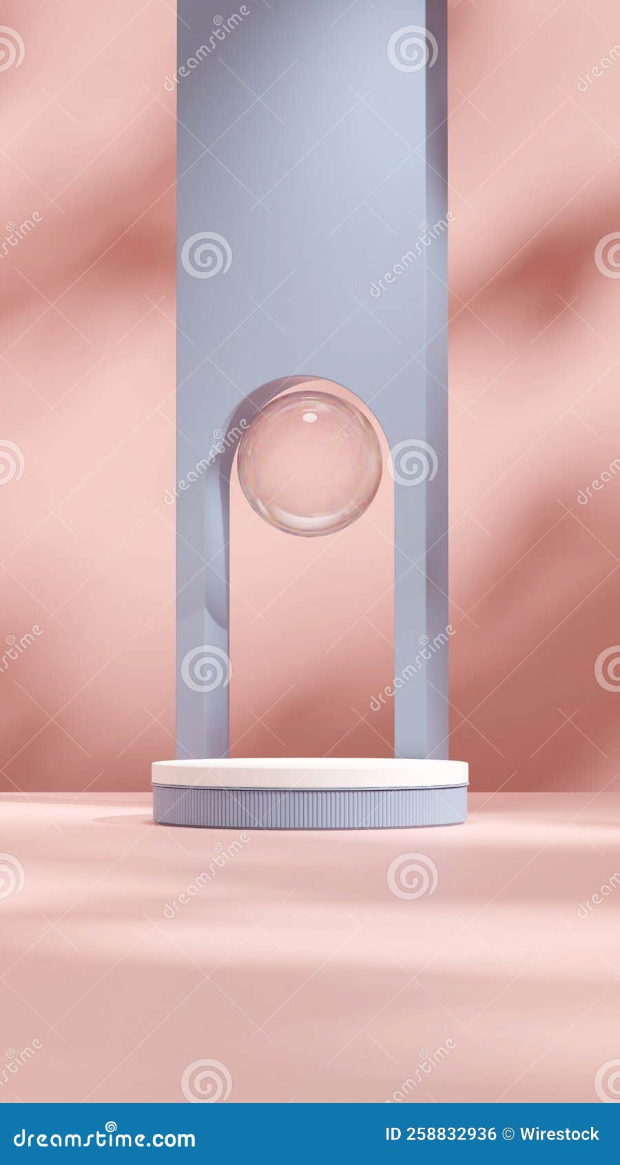 Aesthetic Shot of Geometric Objects on a Pink Surface Filled with ...