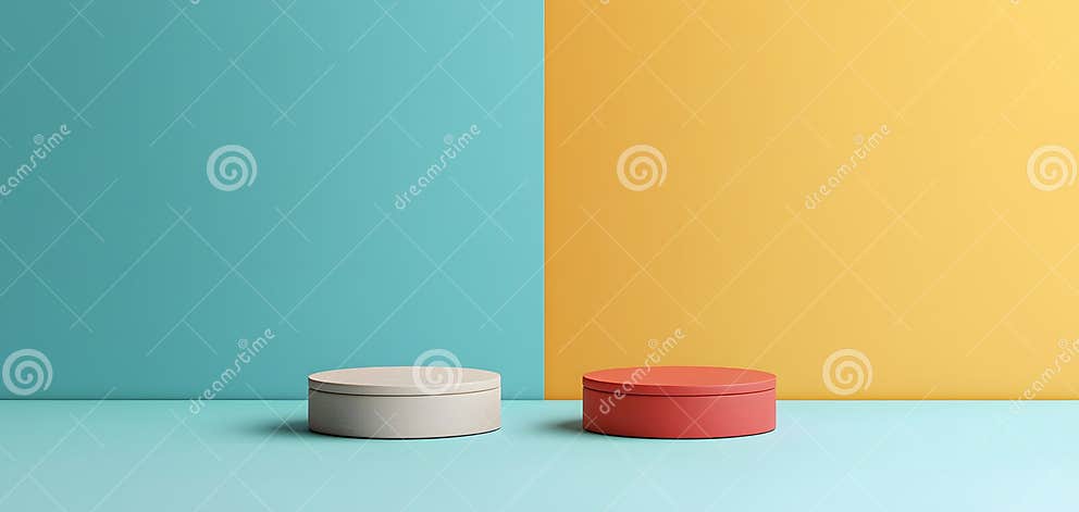 Aesthetic Side-by-Side Comparison of Two Stylish Round Boxes on ...