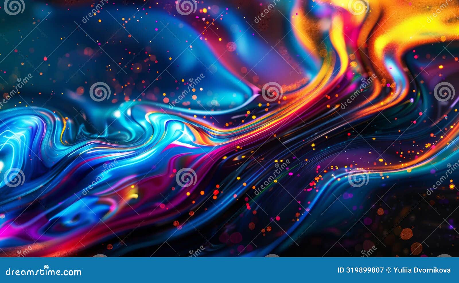 Aesthetic Smooth Lines and Technological Space. Fiber Optic Flow ...