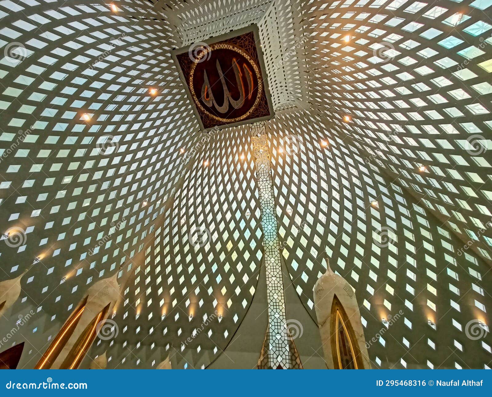 Aesthetic Symbols in the Mosque Stock Photo - Image of design ...