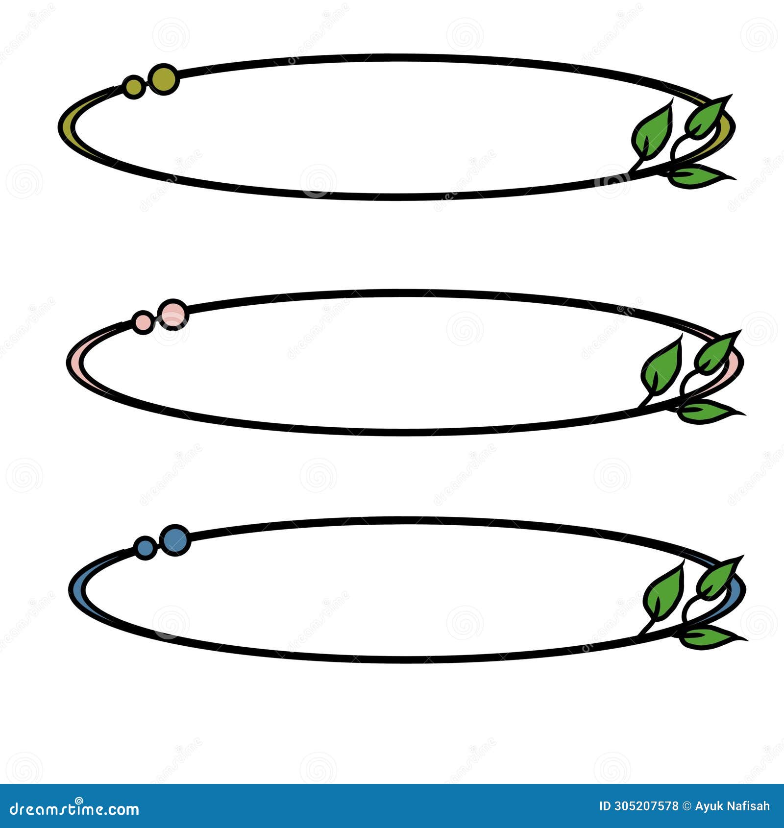 Aesthetic, Unique and Cute Text Border Stock Illustration ...