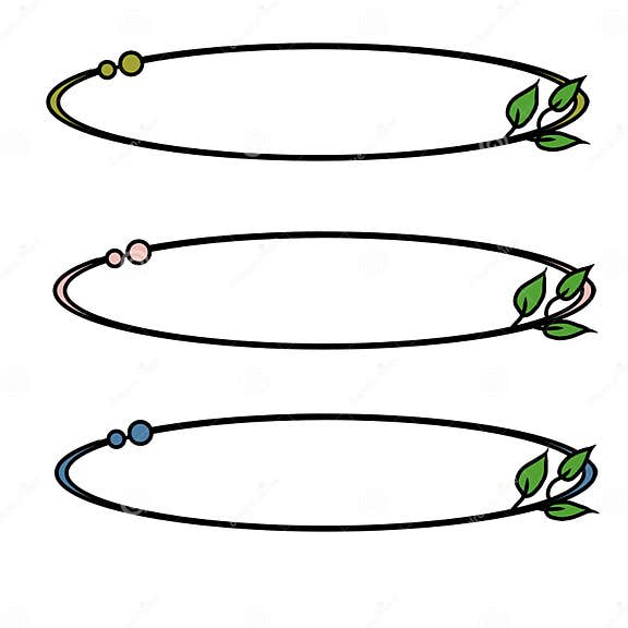 Aesthetic, Unique and Cute Text Border Stock Illustration ...