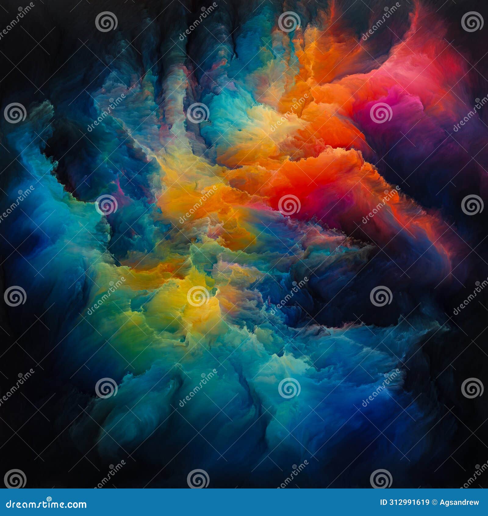 Aesthetic of Vibrant Colors Stock Illustration - Illustration of ...