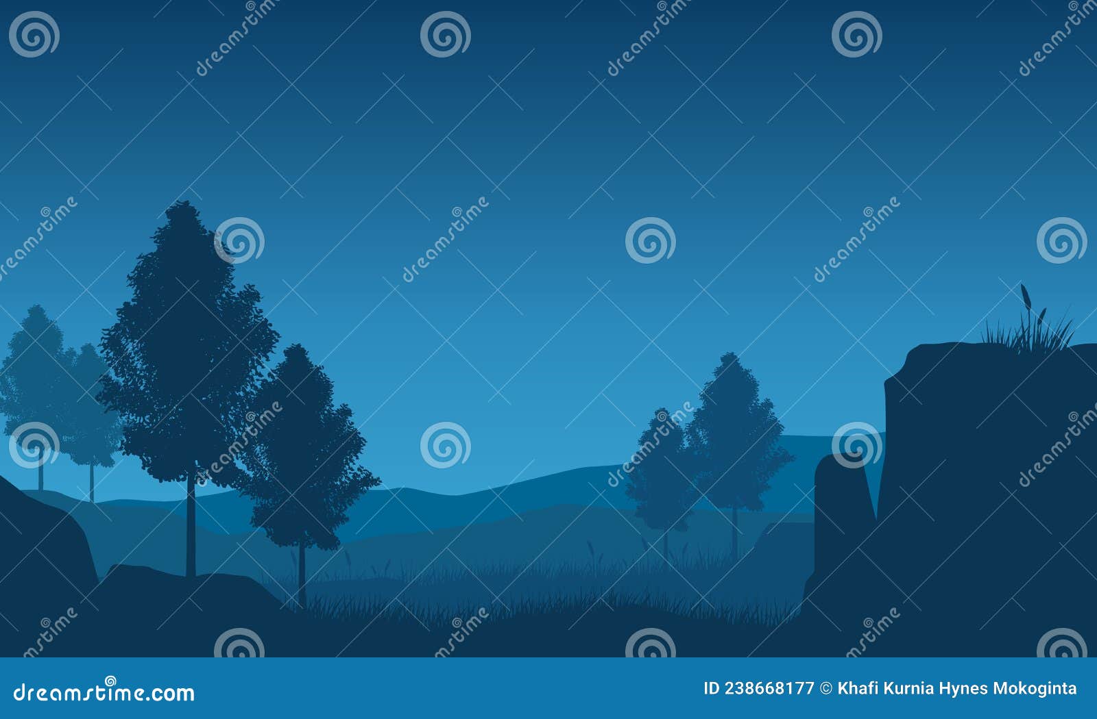 Aesthetic View of Mountains with Forest from the Cliff Edge Stock ...