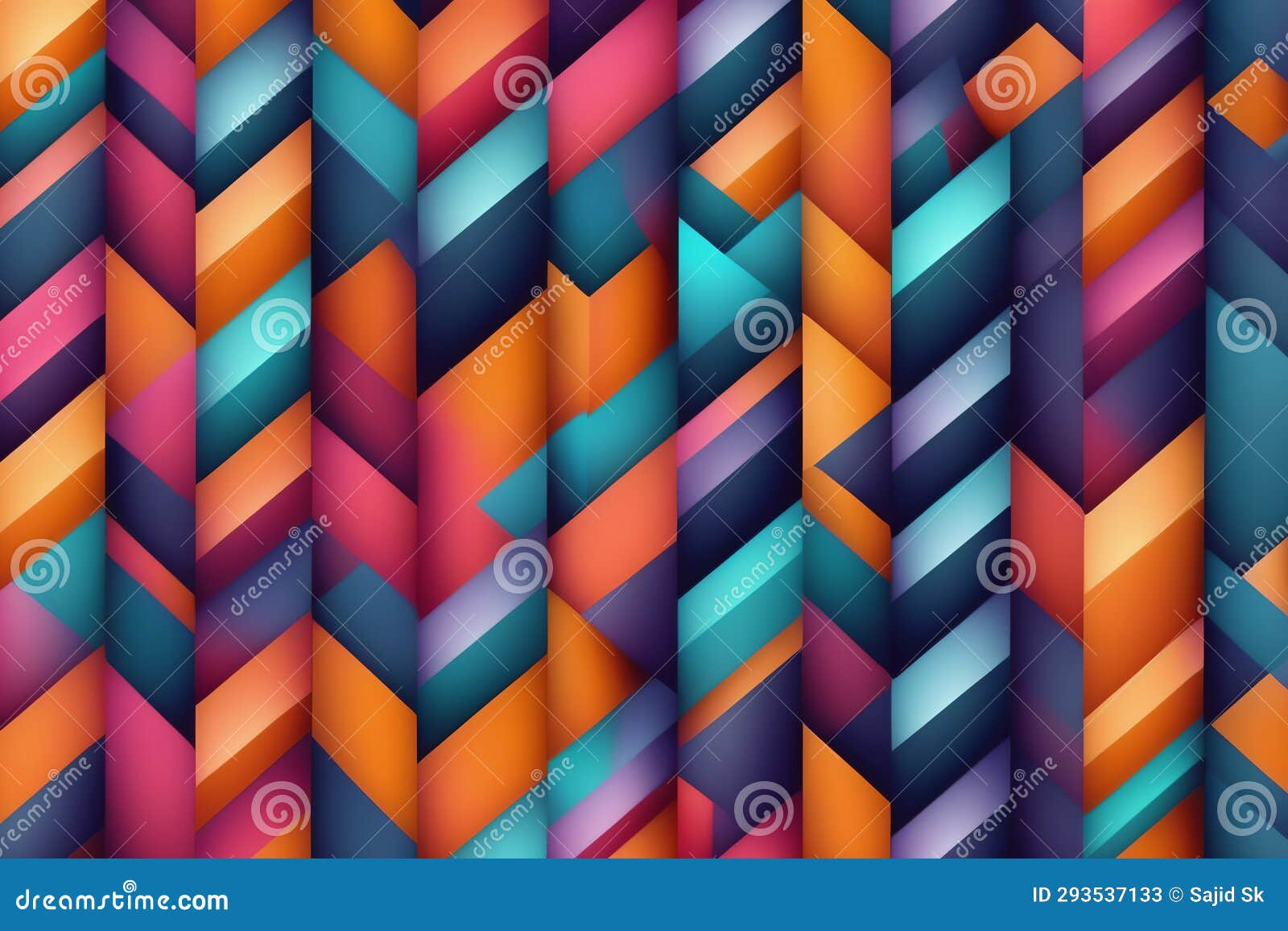 Aesthetic Wallpaper Made of Abstract Geometric Shapes AI Generated ...