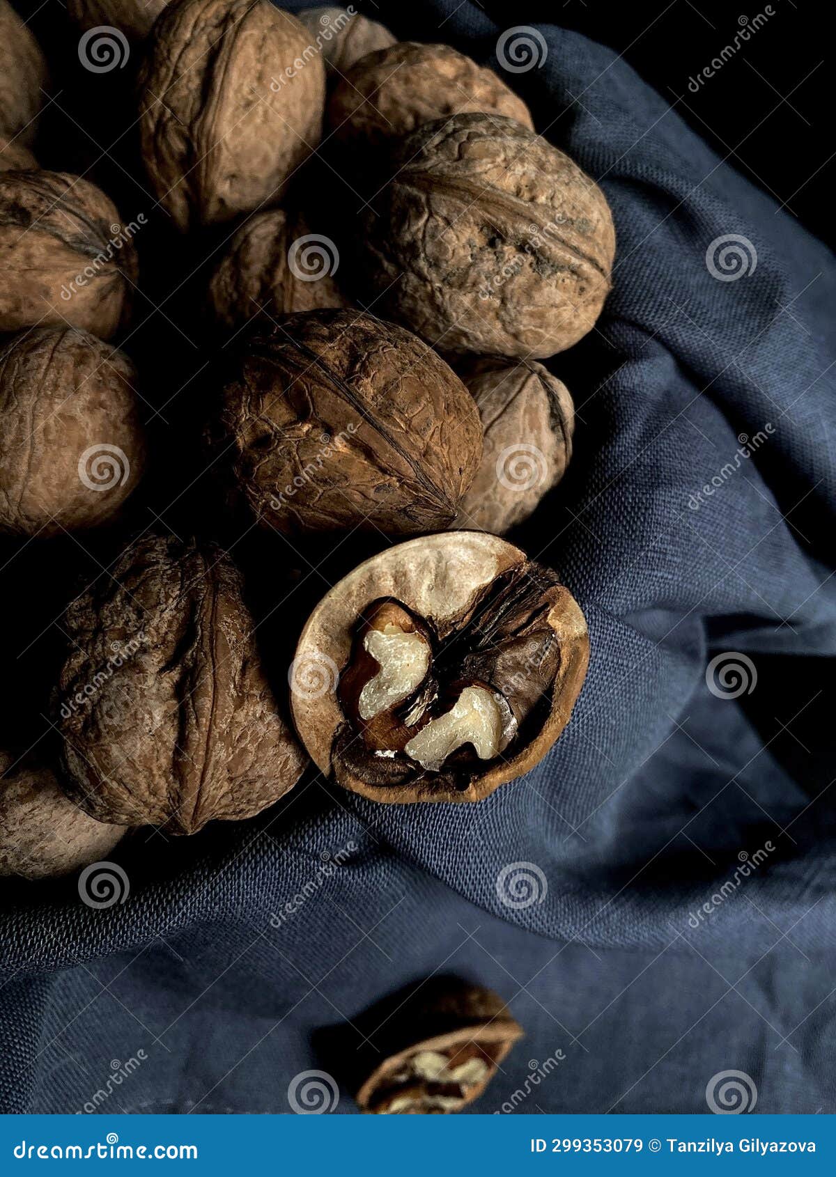Aesthetic walnut stock image. Image of holiday, tasty - 299353079