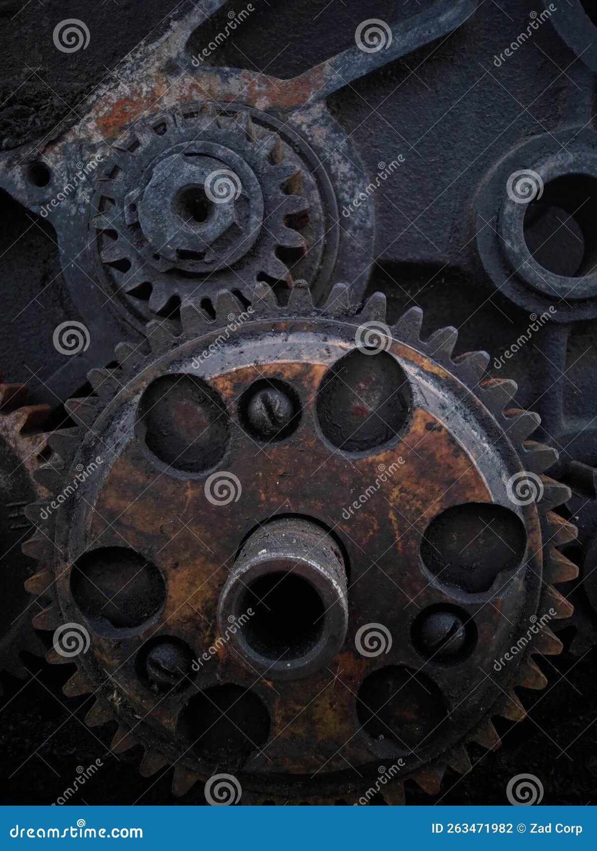 An Aesthetically Rusty Machine Stock Photo - Image of metal, wood ...