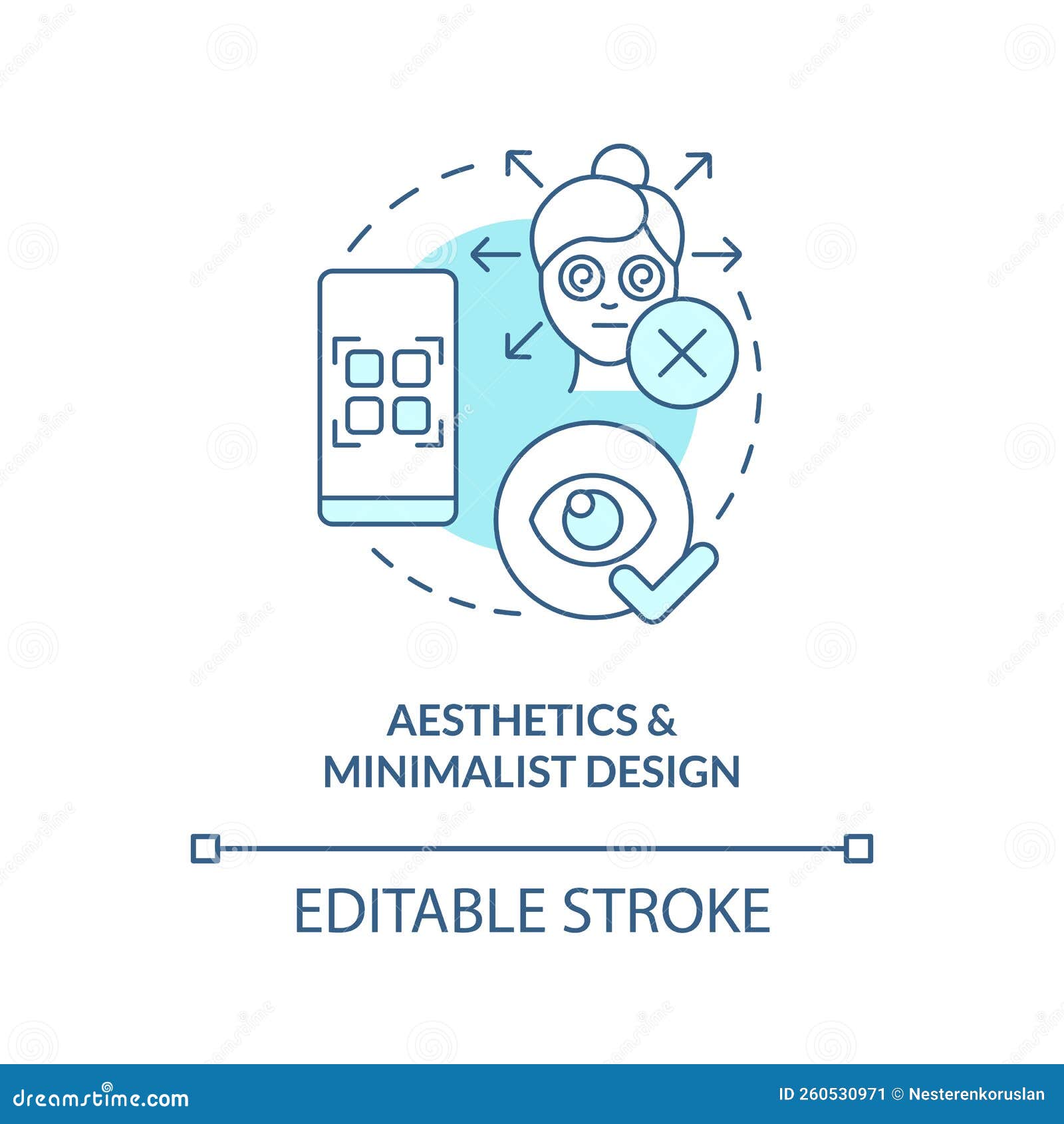 Aesthetics and Minimalist Design Turquoise Concept Icon Stock Vector ... Aesthetics and Minimalist Design Turquoise Concept Icon Stock Vector ...