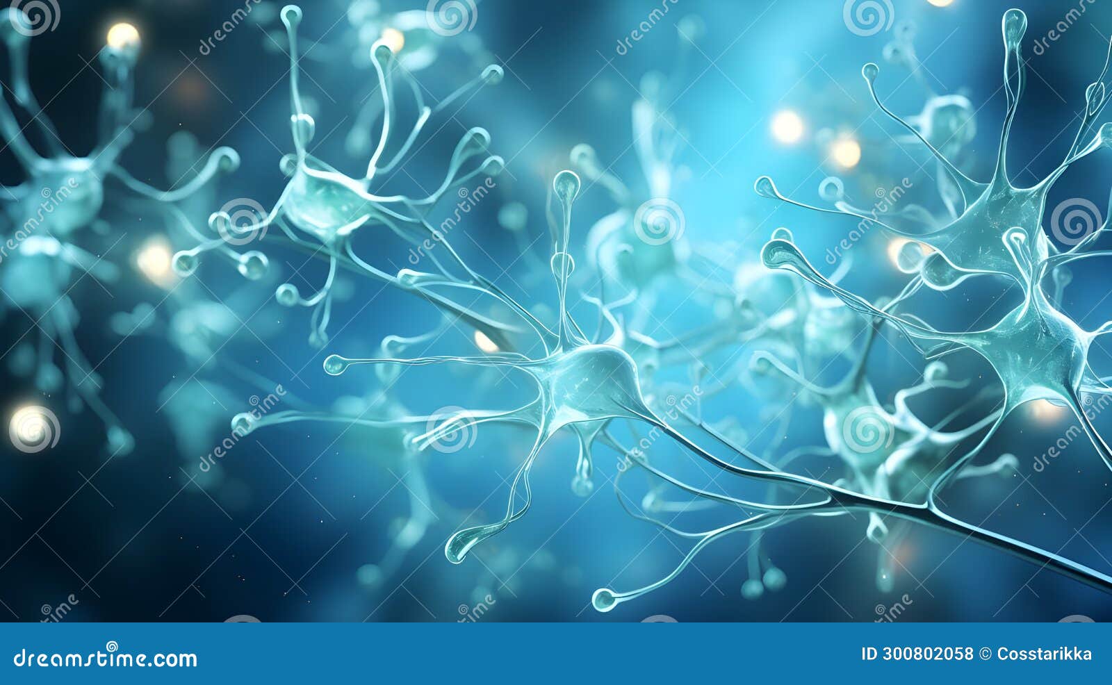 Aesthetics of Neural Connections and Patterns Stock Illustration ...