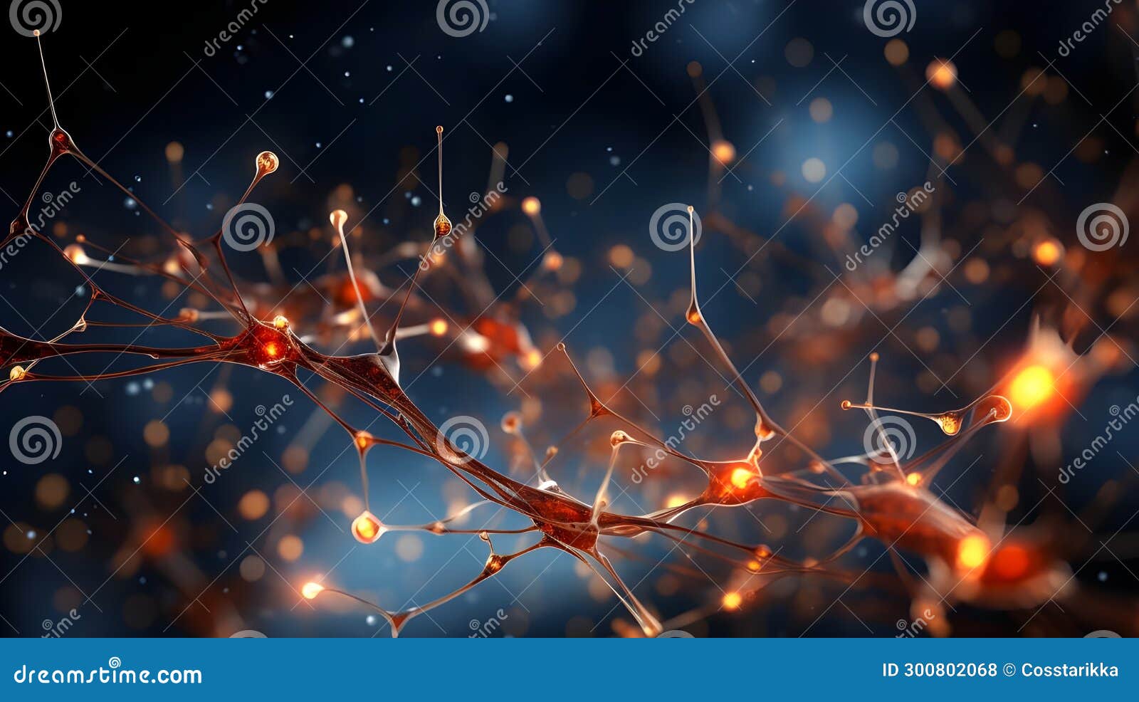 Aesthetics of Neural Connections and Patterns Stock Illustration ...