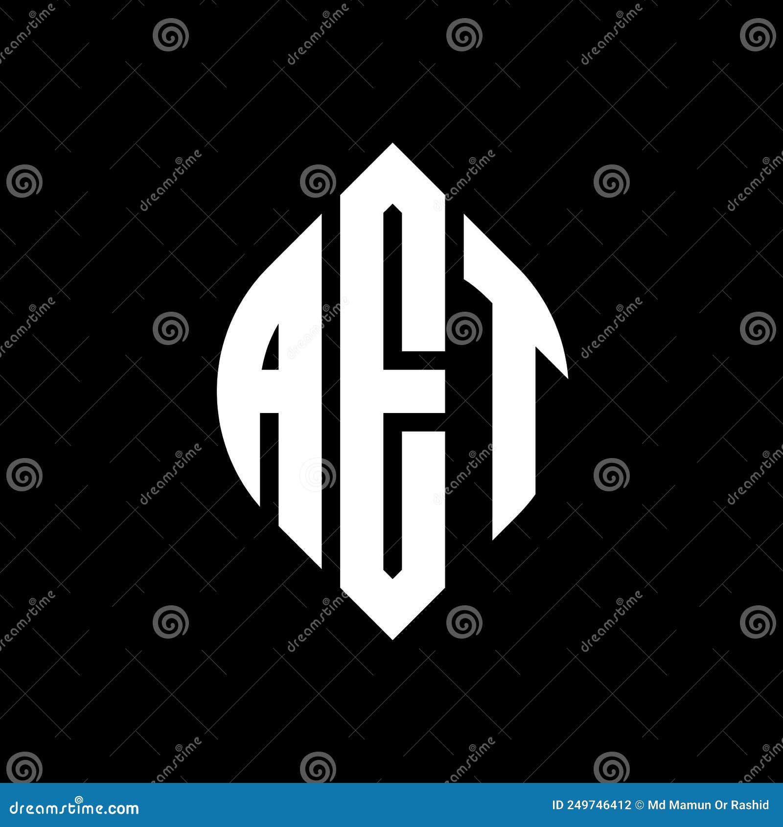 AET Circle Letter Logo Design with Circle and Ellipse Shape. AET ...