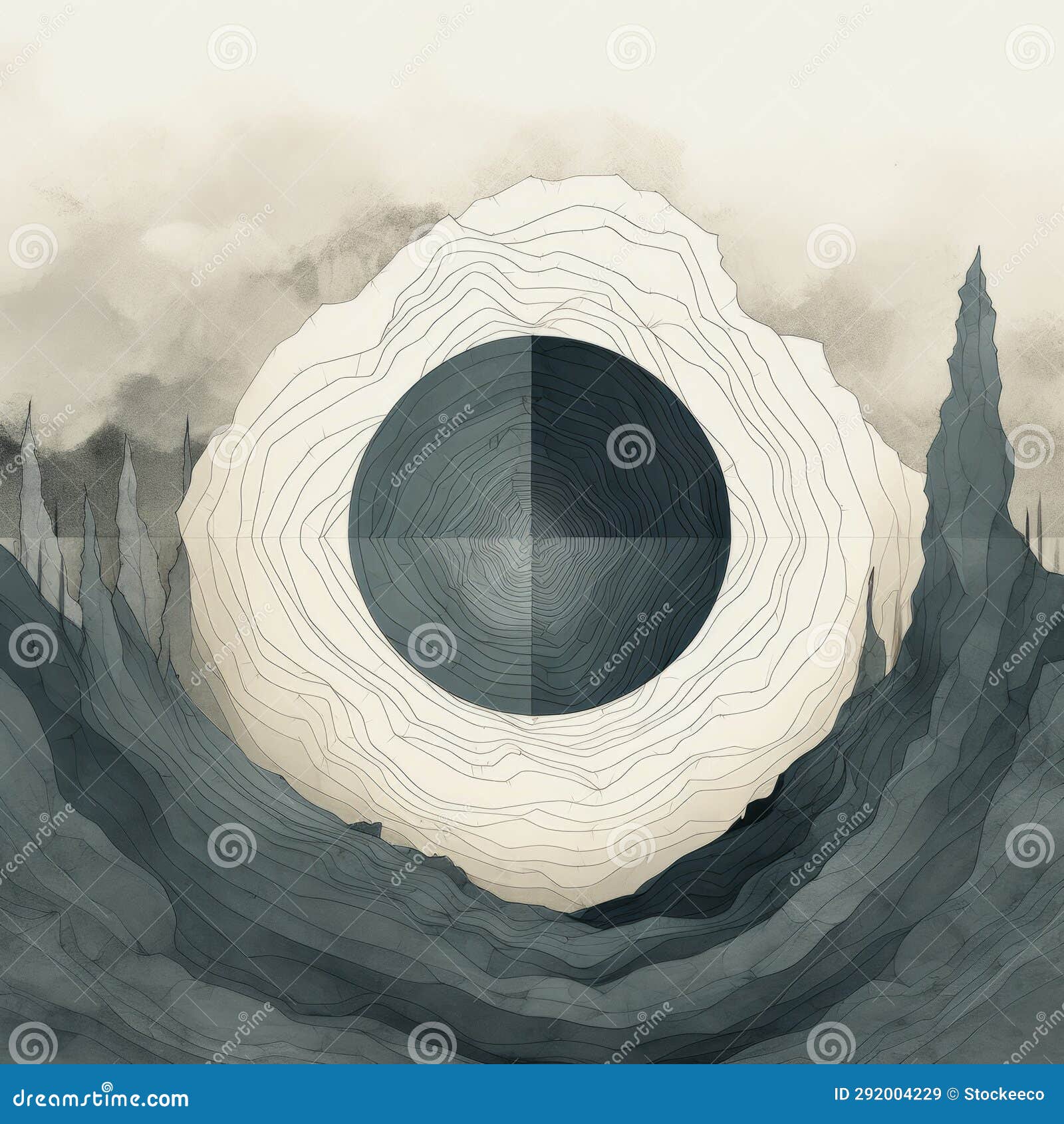 Geometric Surrealism: A Speedpainting Of A Person Walking Past Palm ...