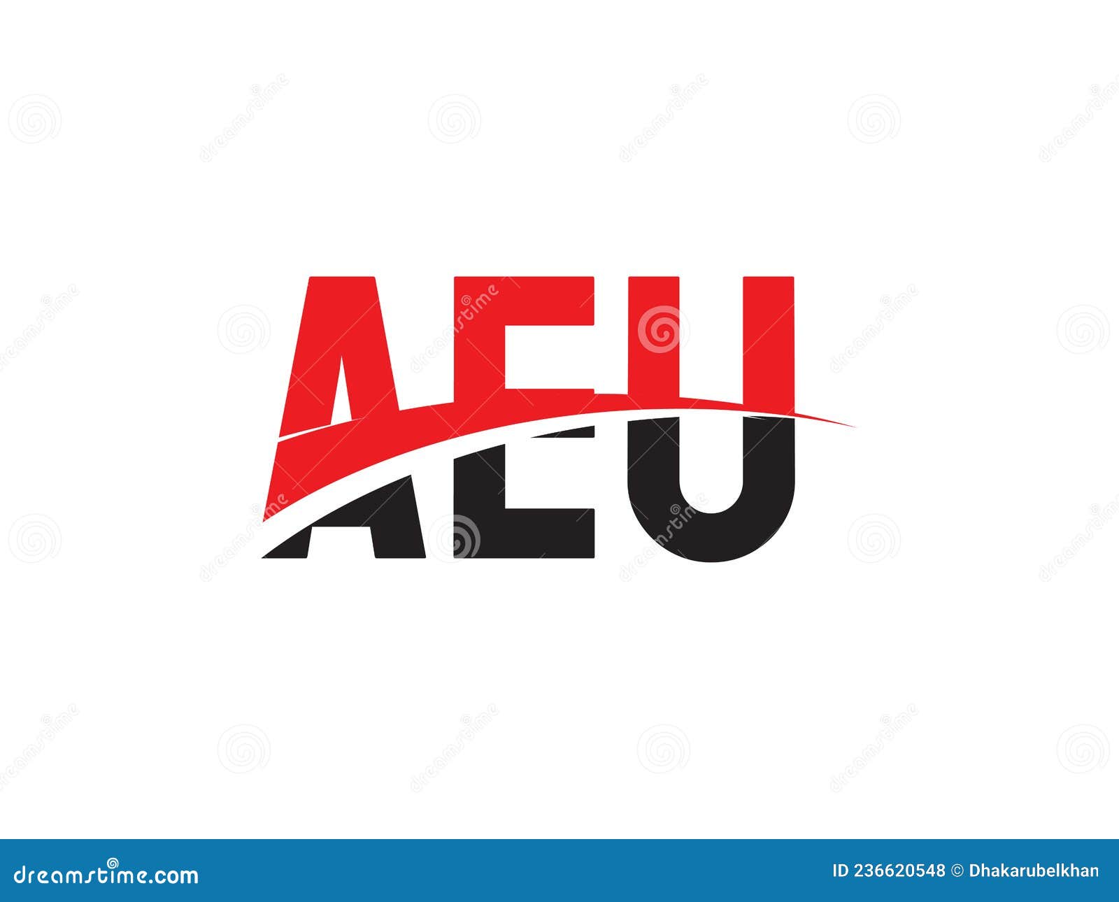 AEU Letter Initial Logo Design Vector Illustration Stock Vector ...