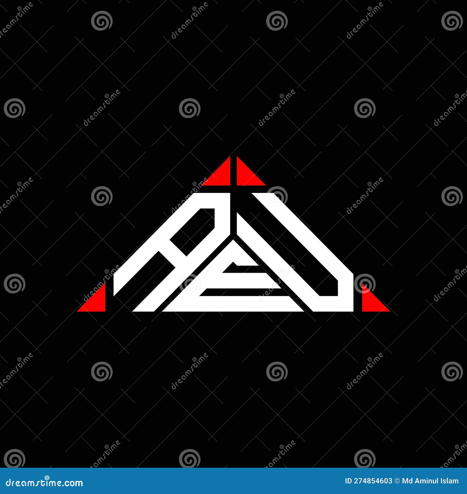 AEU Letter Logo Creative Design with Vector Graphic, AEU Stock Vector ...