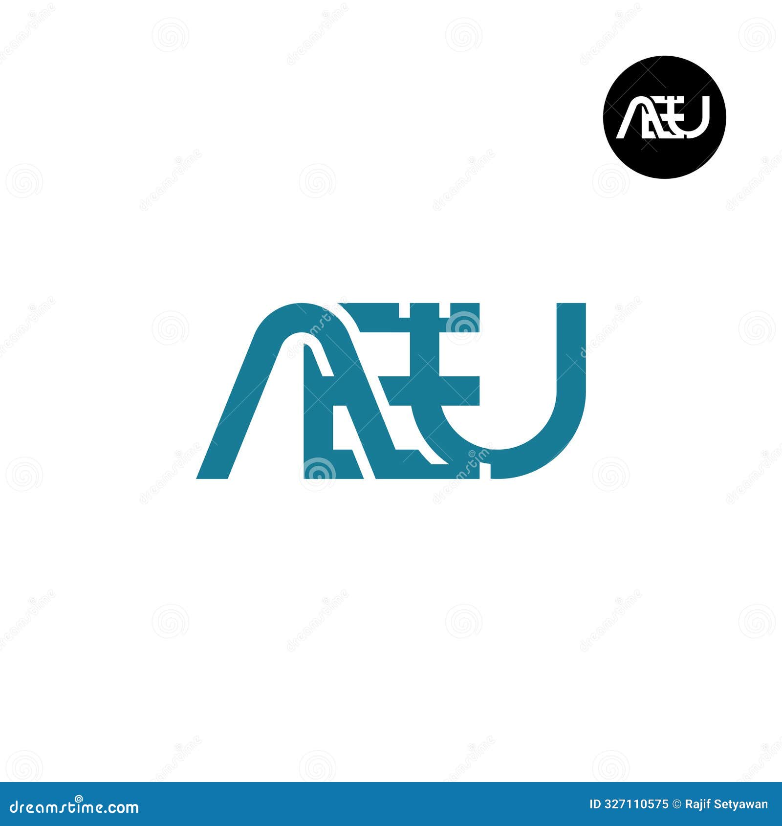 AEU Logo Letter Monogram Design Stock Vector - Illustration of ...