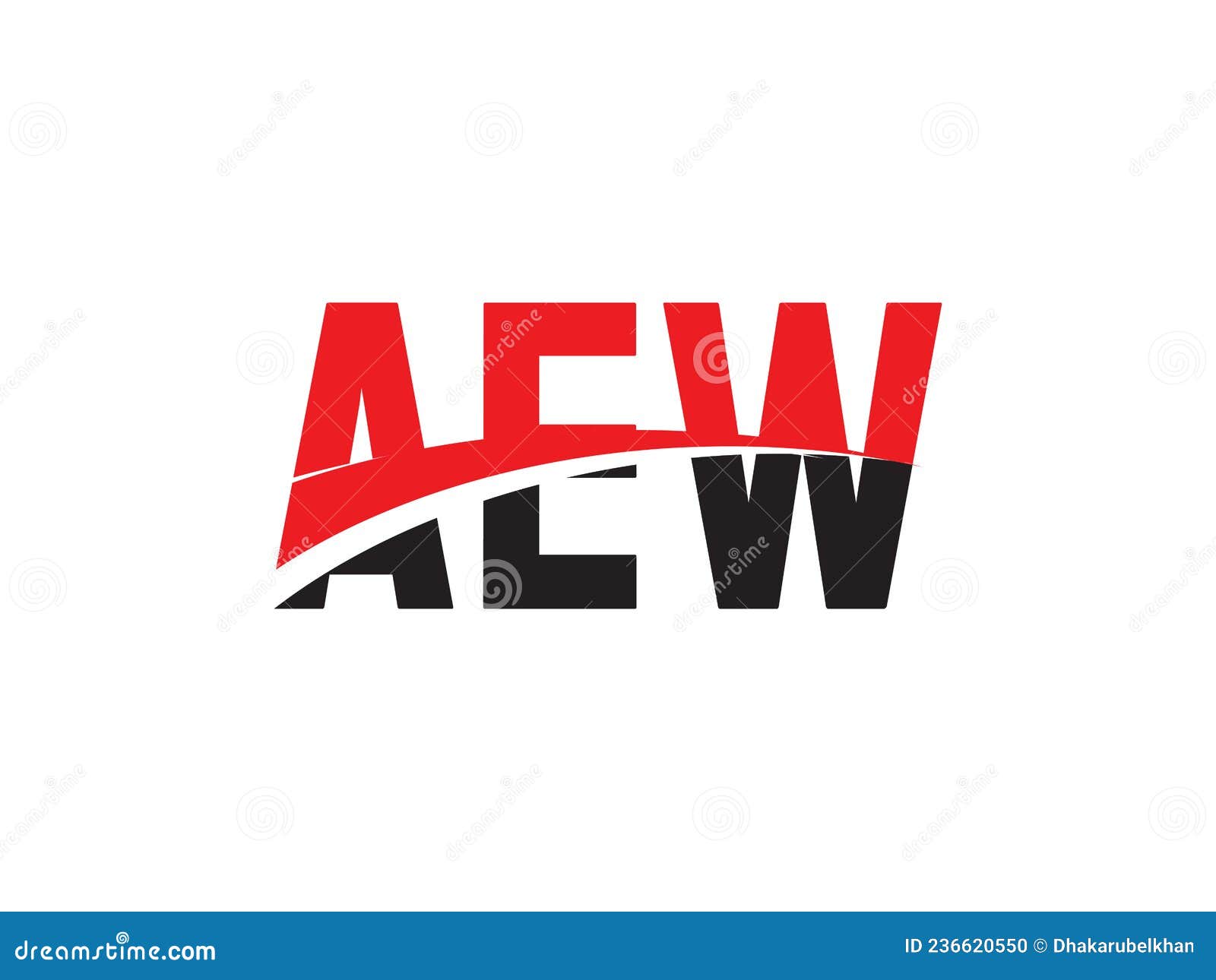 AEW Letter Initial Logo Design Vector Illustration Stock Vector ...