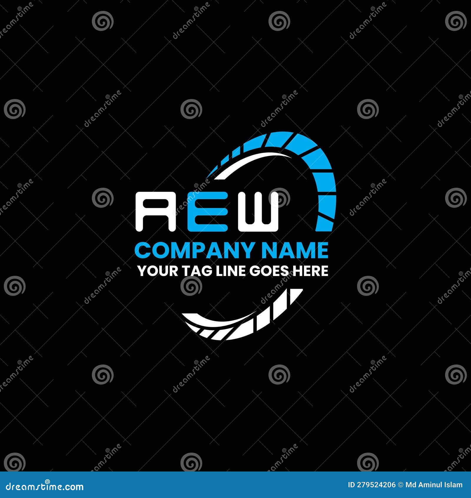 AEW Letter Logo Creative Design with Vector Graphic, AEW Stock Vector ...