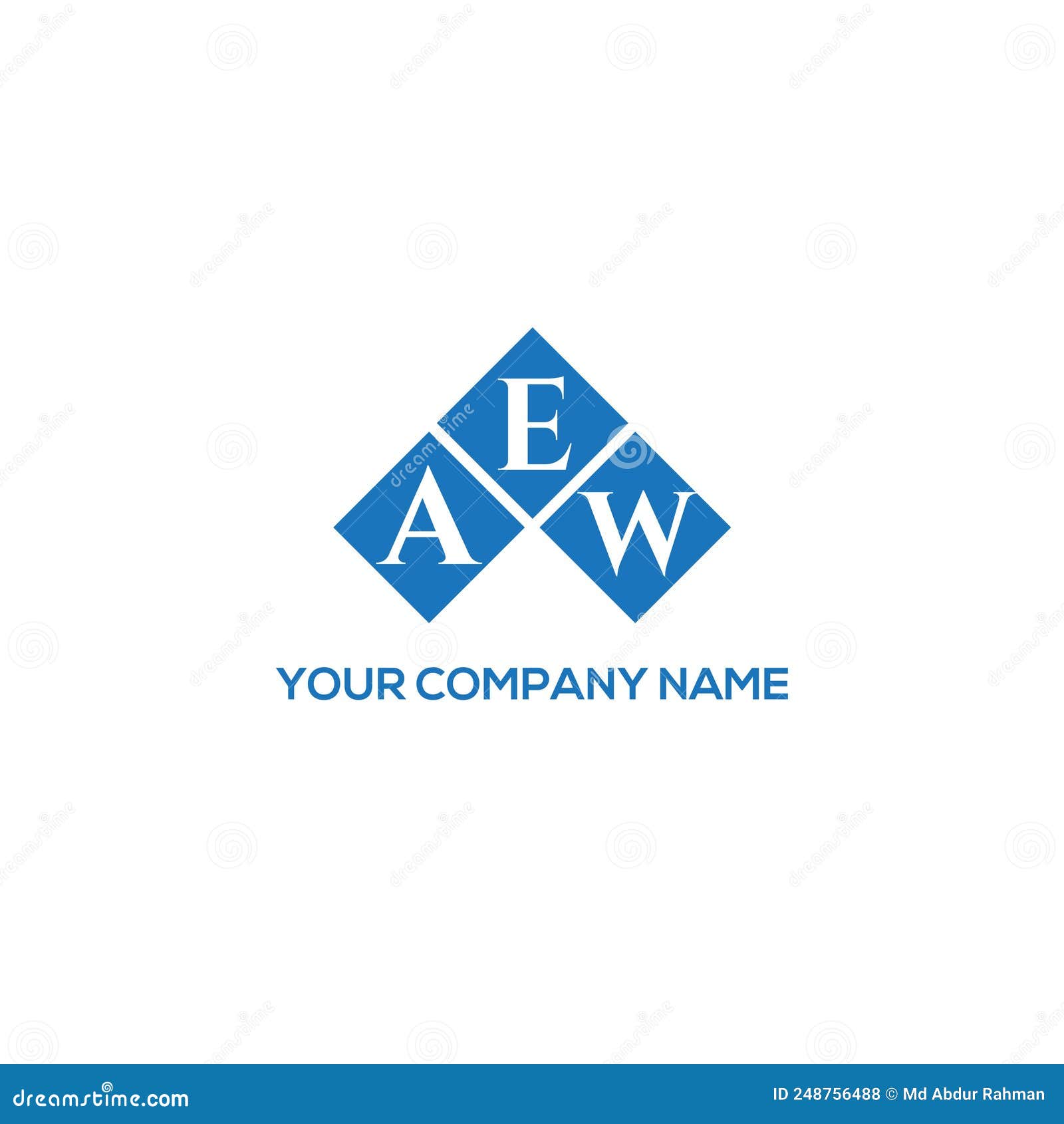 AEW Letter Logo Design on BLACK Background. AEW Creative Initials ...