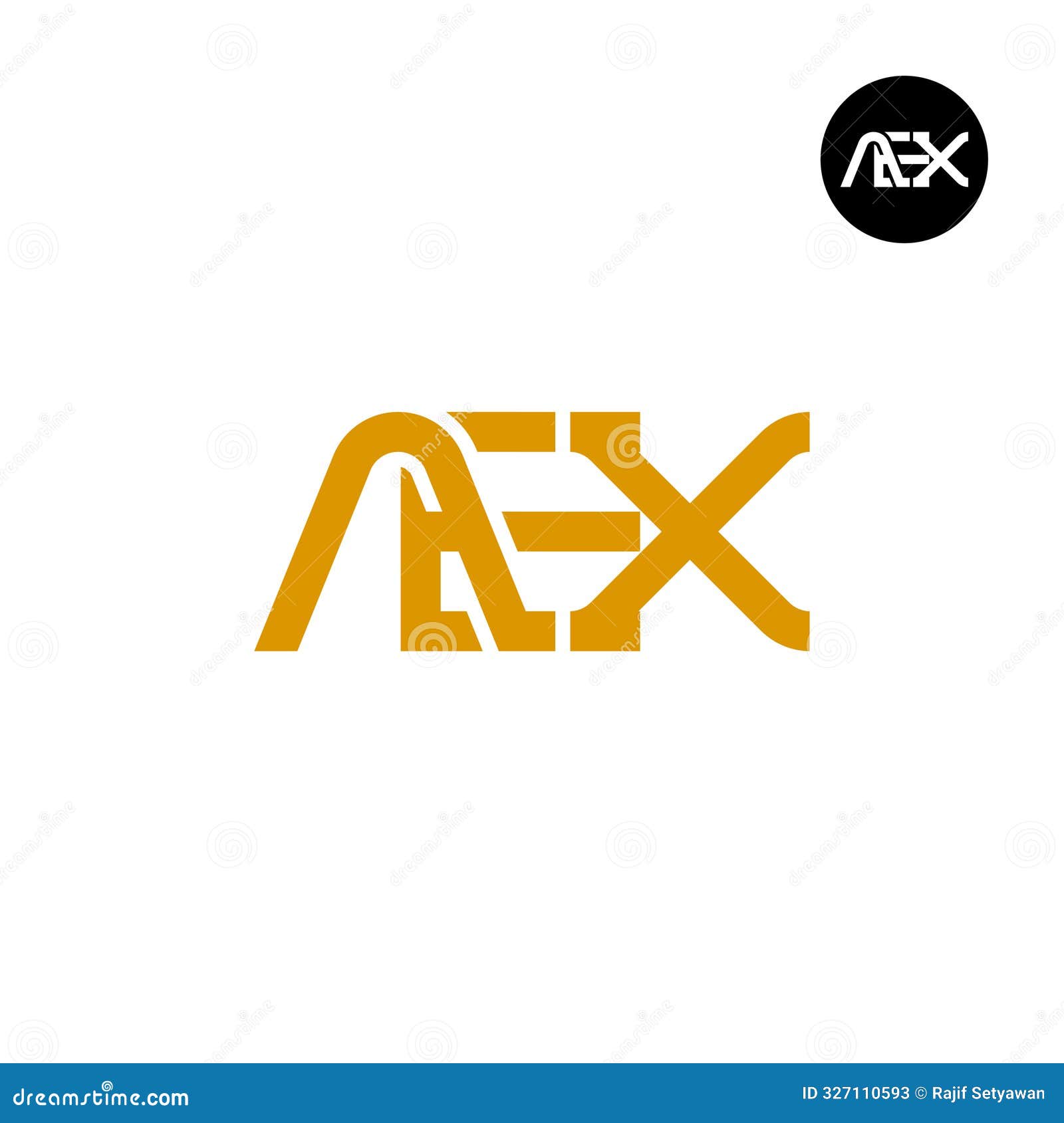 AEX Logo Letter Monogram Design Stock Vector - Illustration of brand ...