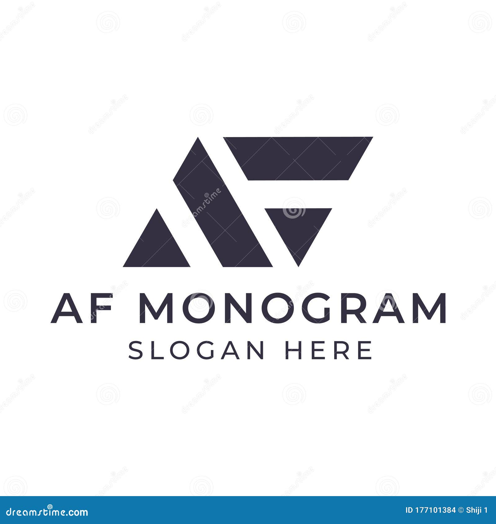 A and F Monogram Logo Design Simple Minimal Modern Style Logo Mark ...