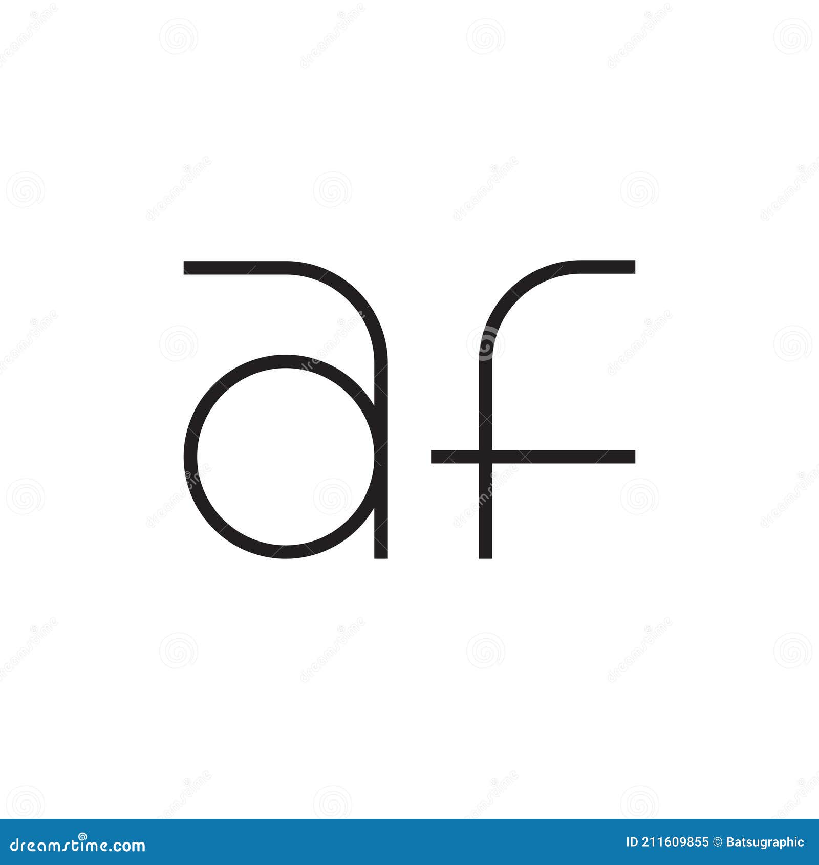 Af Initial Letter Vector Logo Icon Stock Vector - Illustration of icon ...