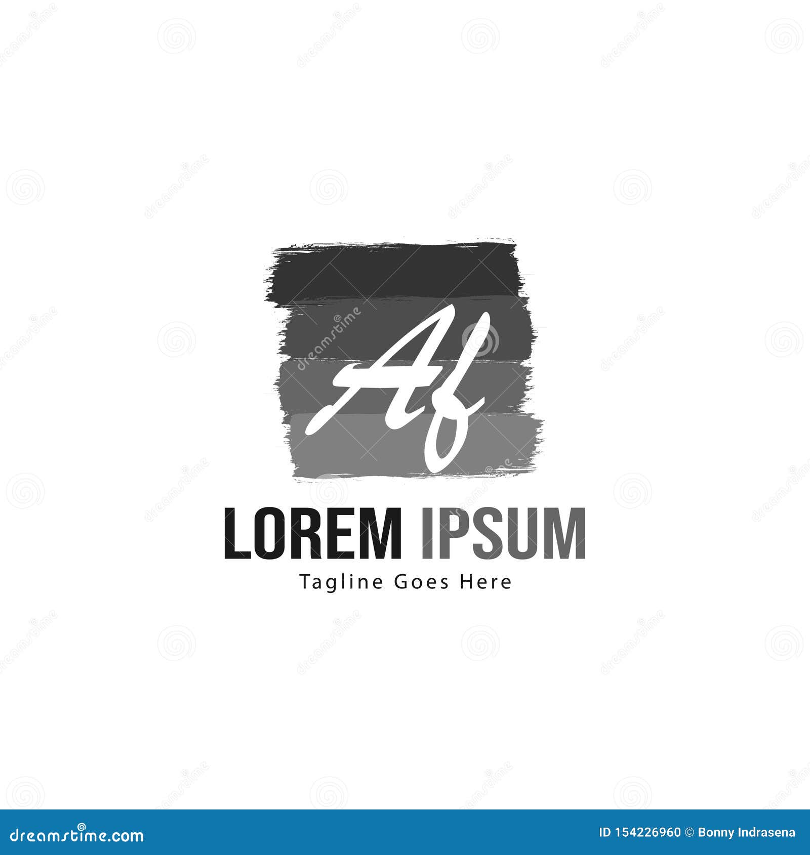 AF Letter Logo Design. Creative Modern AF Letters Icon Illustration ...