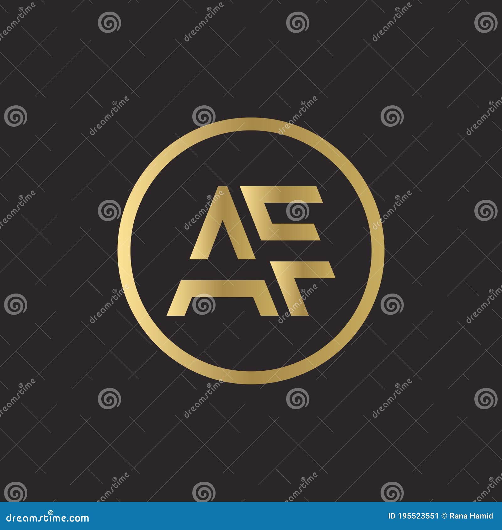 AF Logo Design Business Typography Vector Template. Creative Linked ...