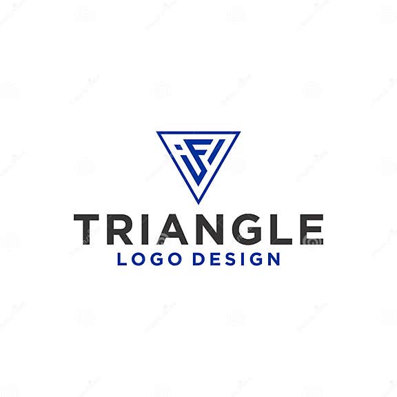 Af or Fa Triangle Logo Design Inspiration Stock Vector - Illustration ...