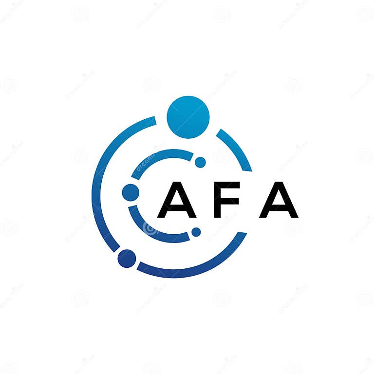 AFA Letter Logo Design on Black Background. AFA Creative Initials ...