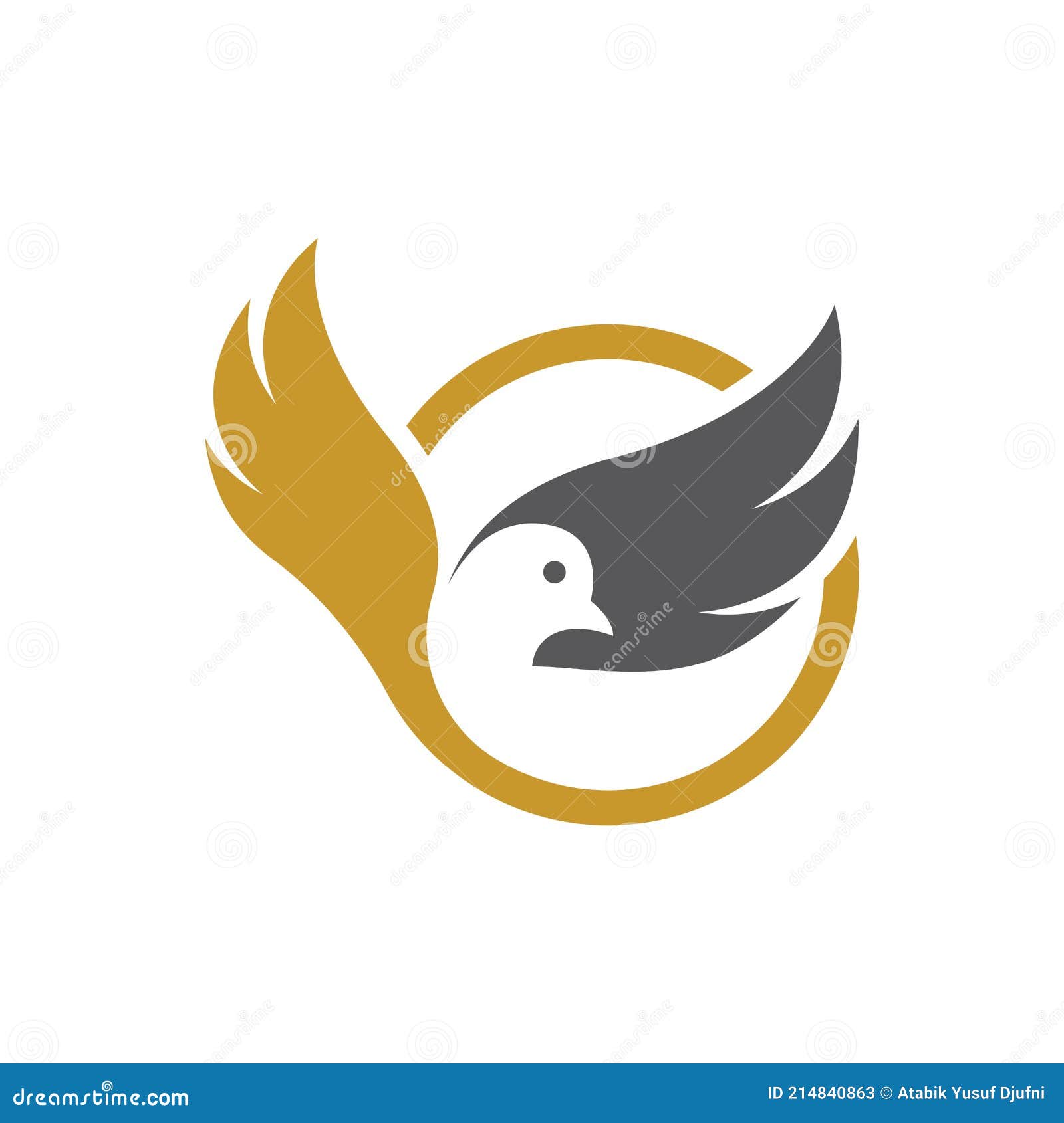 Afbeelding met duve-logo vector illustratie. Illustration of hoop ...