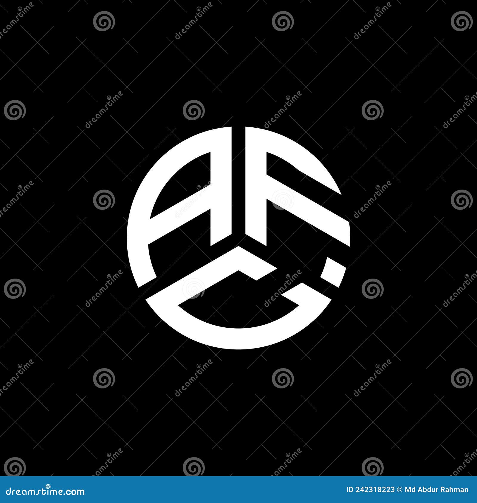 AFC Letter Logo Design On White Background. AFC Creative Initials ...