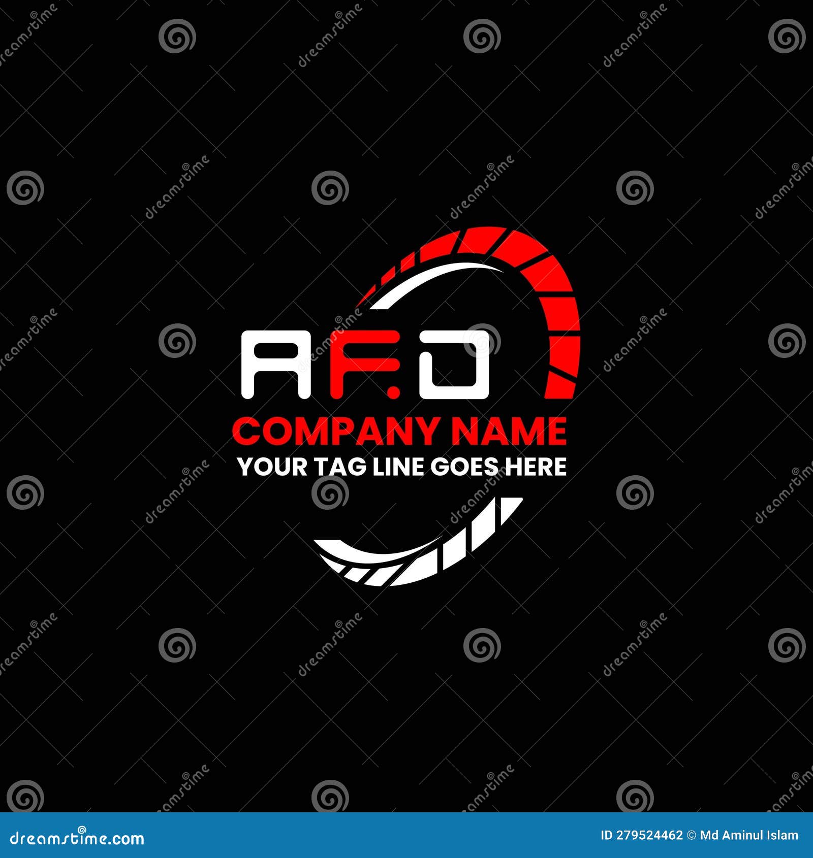 AFD Letter Logo Creative Design with Vector Graphic, AFD Stock Vector ...