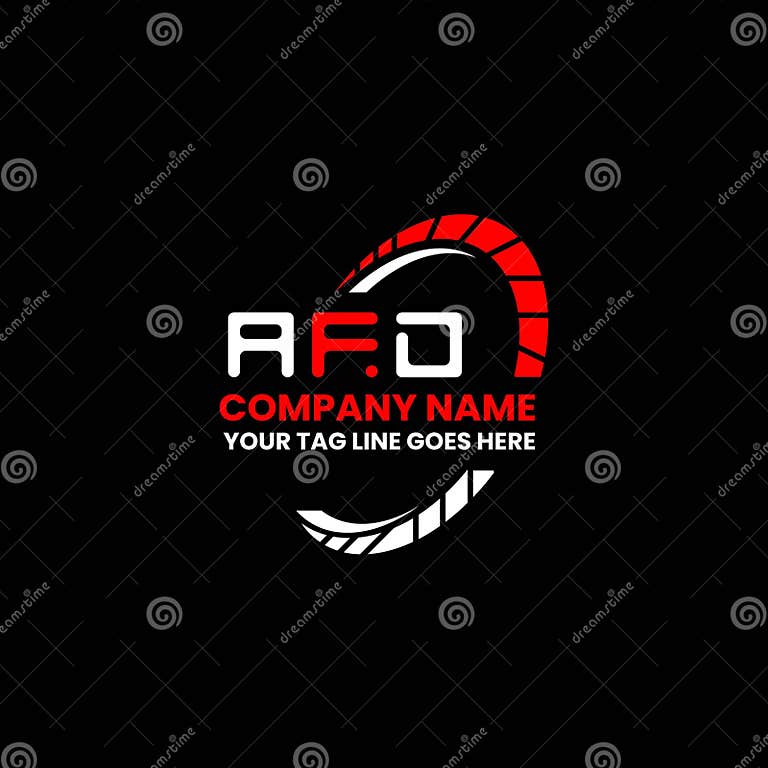 AFD Letter Logo Creative Design with Vector Graphic, AFD Stock Vector ...