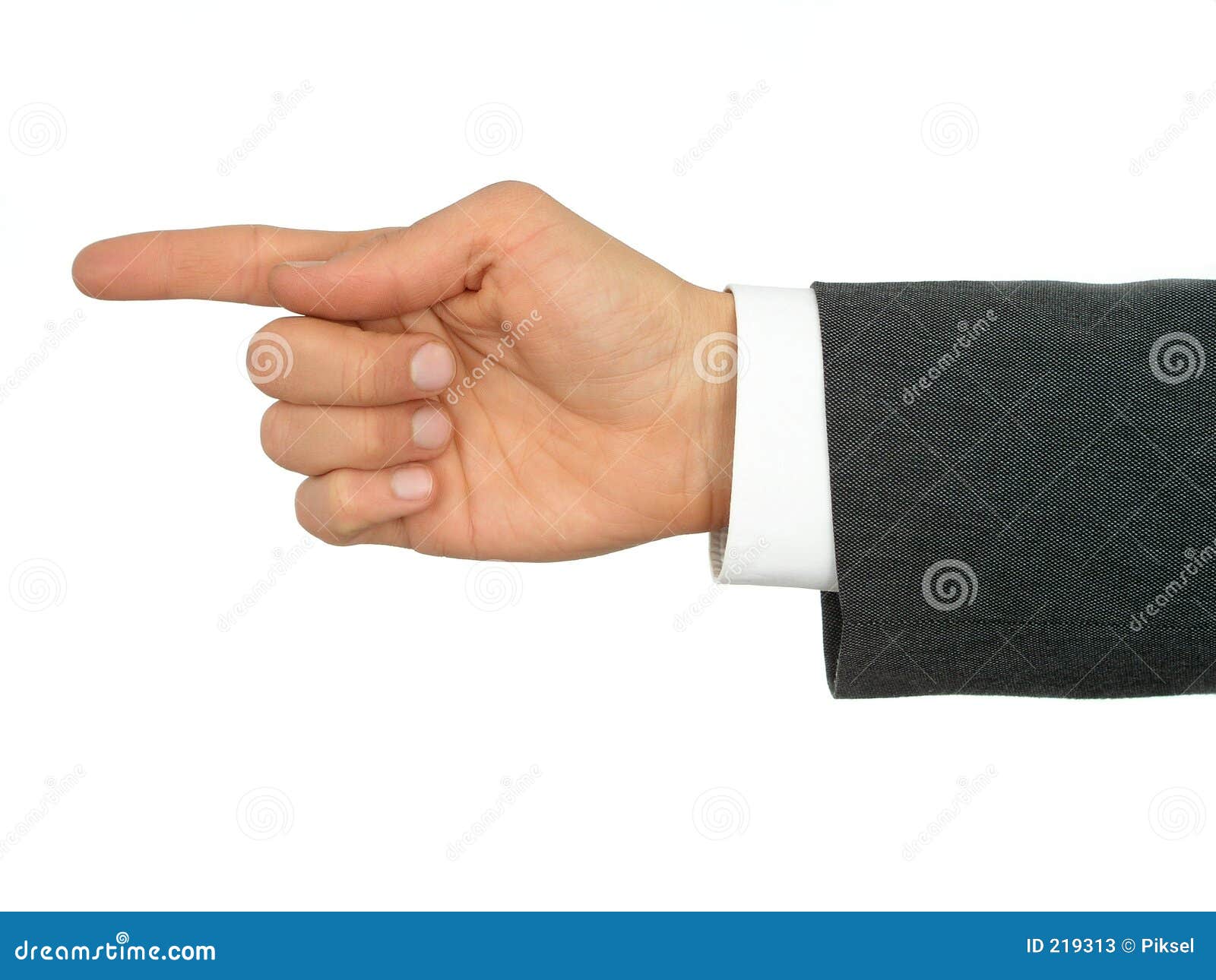 Affärsmanfingerhand Som Pekar S Fotografering för Bildbyråer - Bild av ...