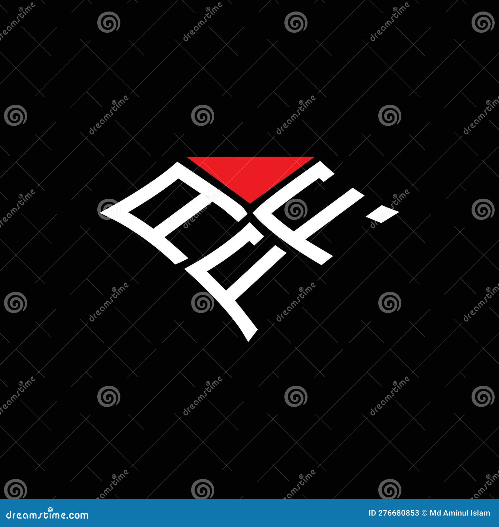 AFF Letter Logo Creative Design with Vector Graphic, Stock Vector ...