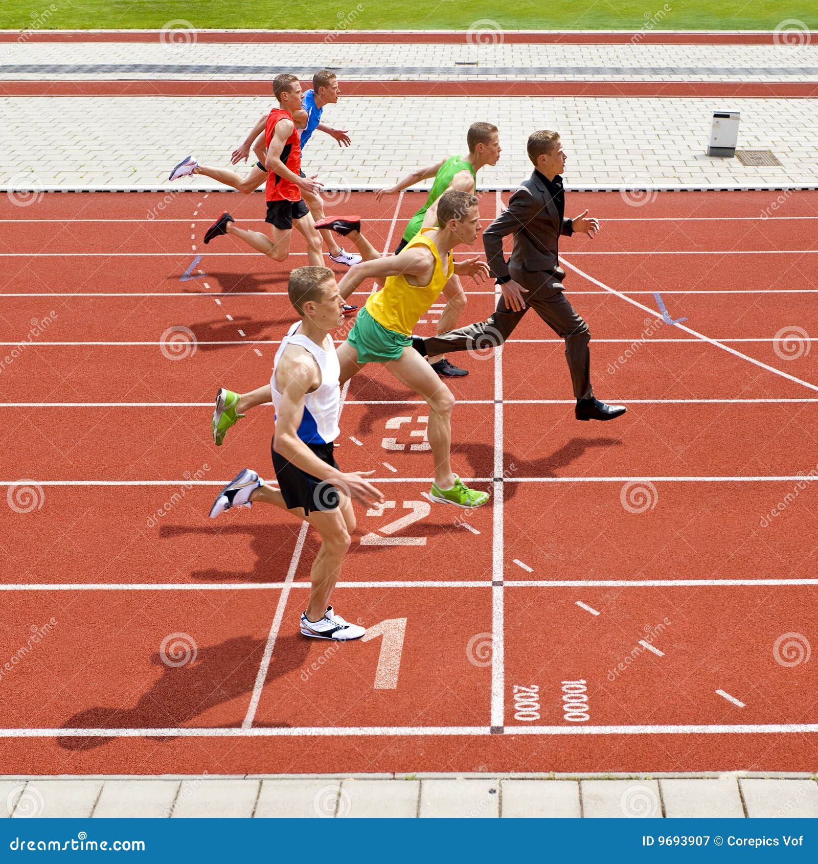 Affaires de gain image stock. Image of continu, devant - 9693907